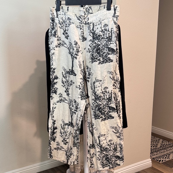 Joie | Pants & Jumpsuits | Joie Linen Blend Wide Leg Pants Womens L ...